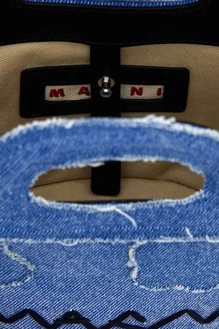 Marni Tropicalia Micro Tote Bag - Indigo