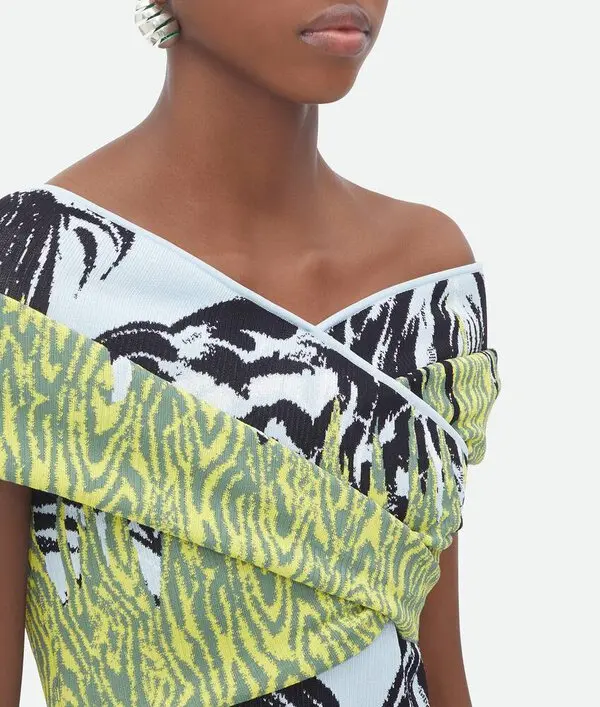 Bottega Veneta Graphic Jacquard Top