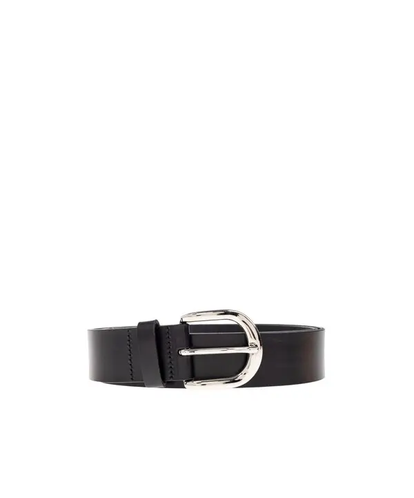 Isabel Marant Étoile Adjustable Waist Belt With Metal Buckle - Black