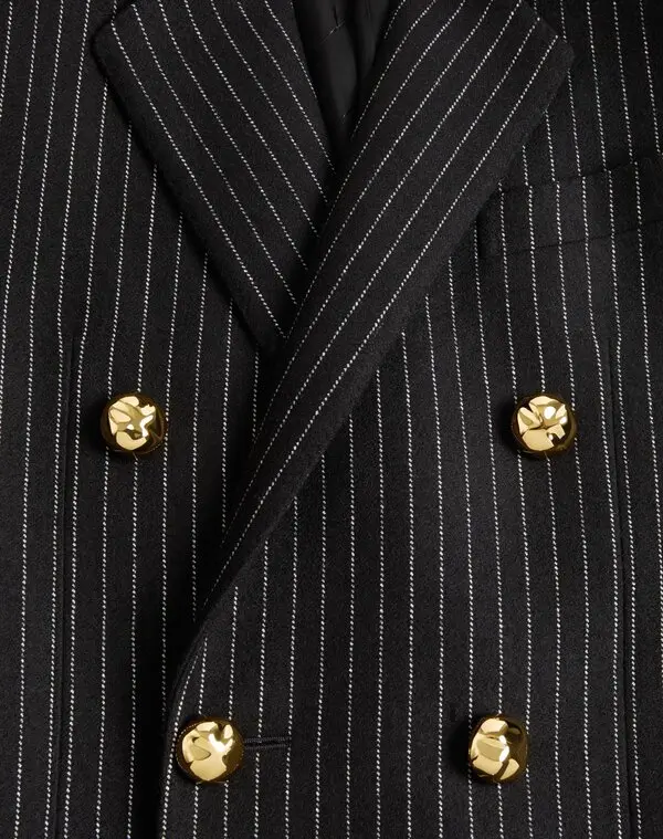 Valentino Garavani Double-breasted Striped Blazer