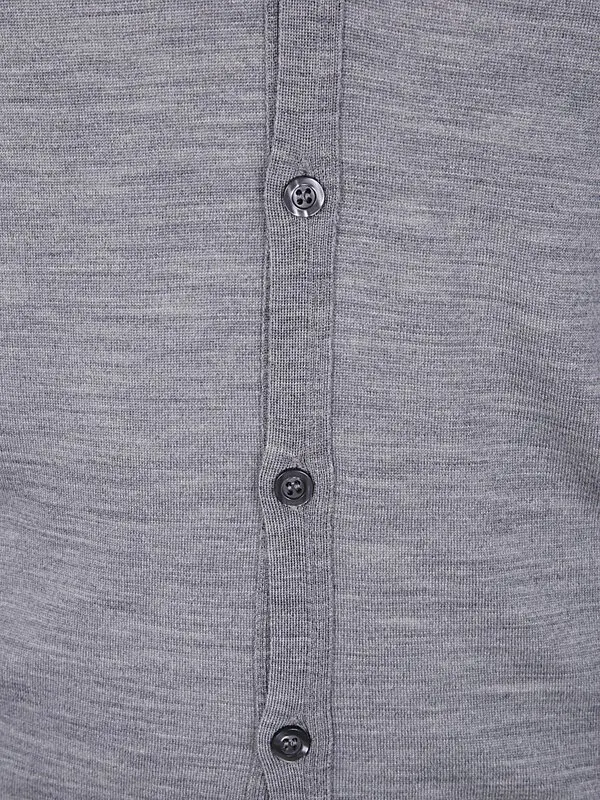 John Smedley Petworth V-neck Cardigan - Gray