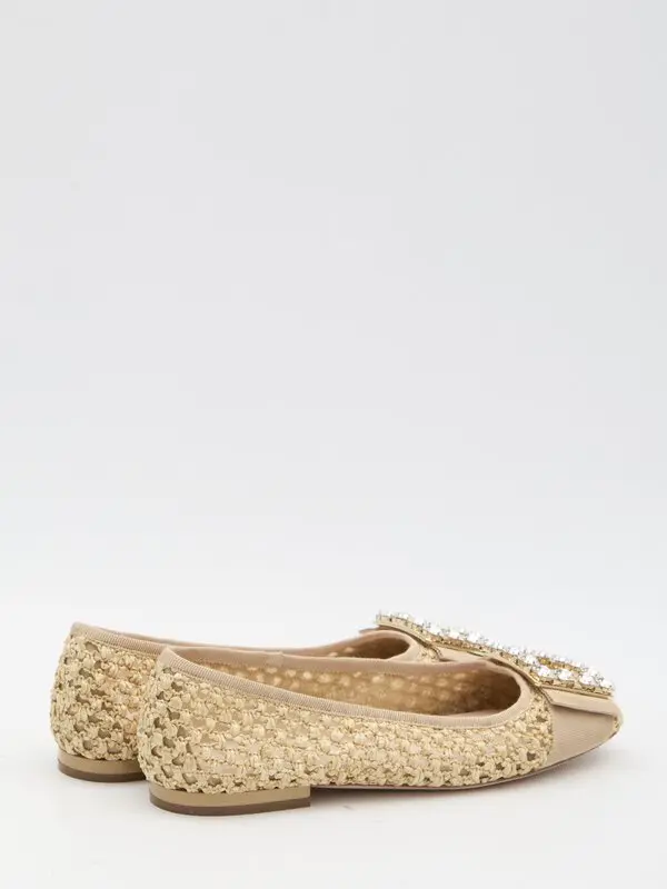 ROGER VIVIER Embellished Slip-on Ballerinas