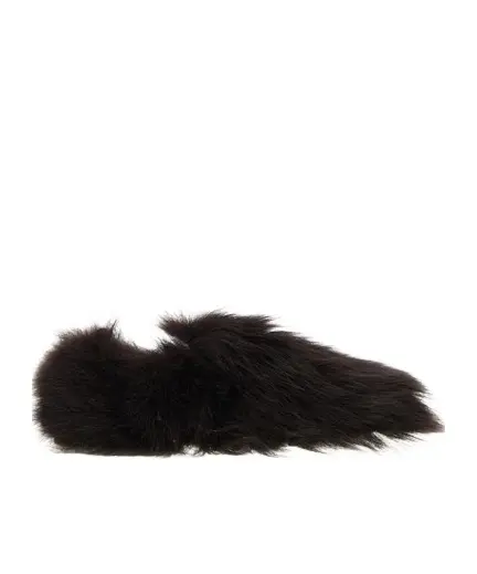 TOD'S Fur Gommino Loafers - Black