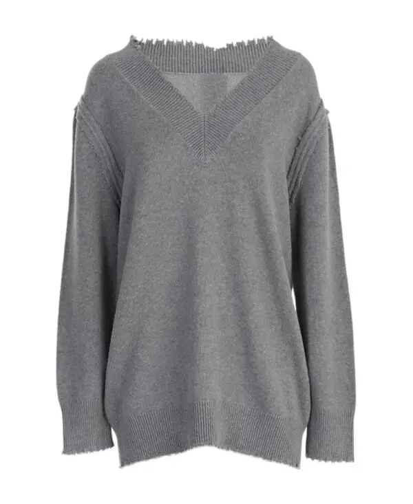 Alexander Wang Oversized Sweater Dress - Gray