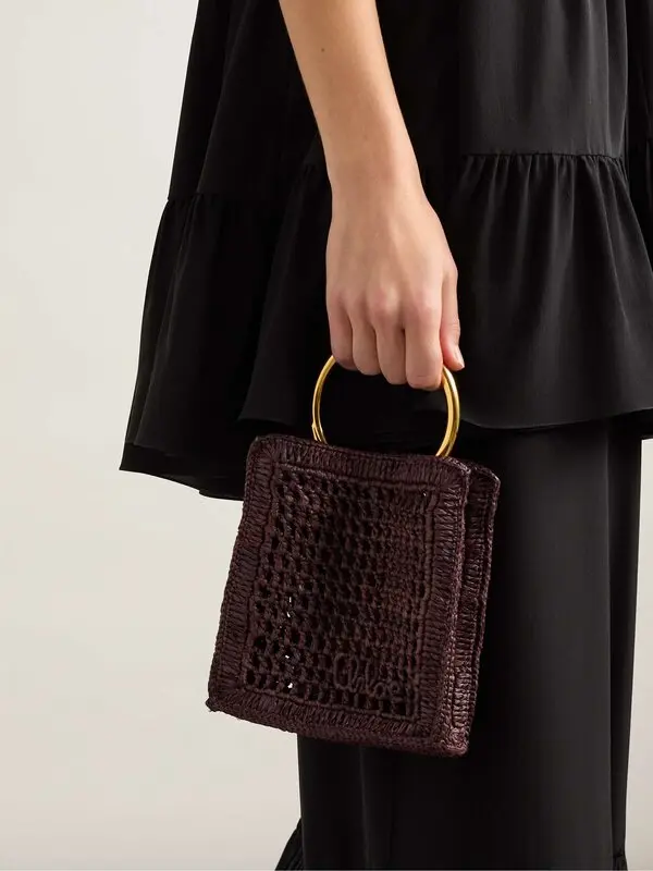 Chloé Summer Banana Mini Handbag - Dark Brown
