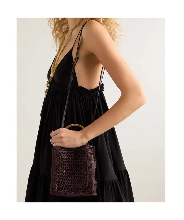 Chloé Summer Banana Mini Handbag - Dark Brown
