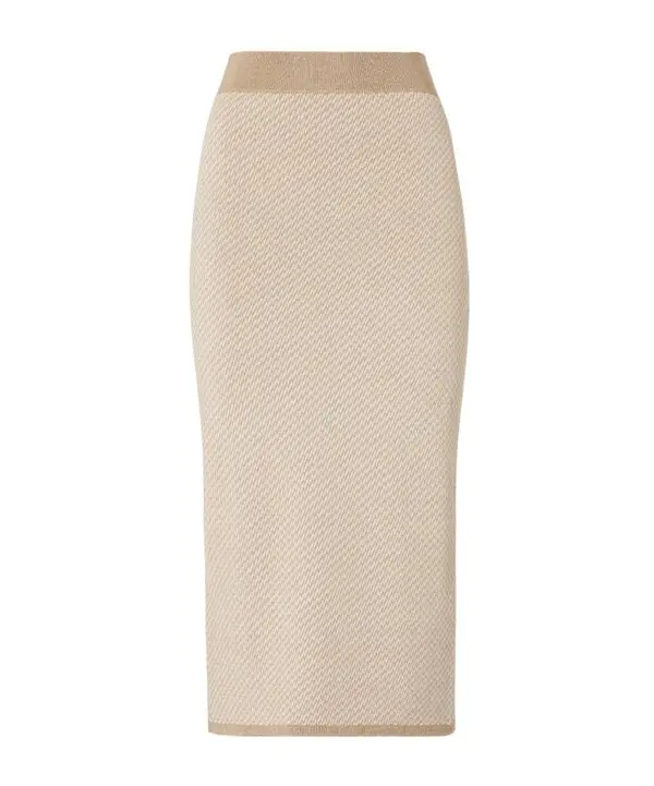 Fendi Textured Midi Skirt
