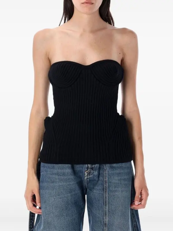 JEAN PAUL GAULTIER Sleeveless Knitted Tank Top