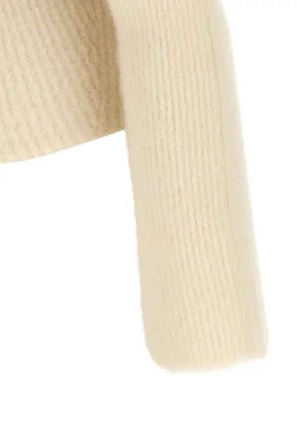 Rick Owens Off-shoulder Ribbed Jumper - Nude