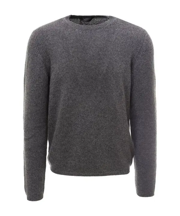 Prada Crewneck Knitted Jumper - Slate Grey