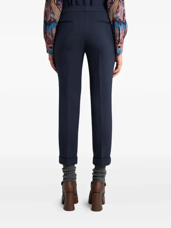 Etro Cropped Tailored Trousers - Black