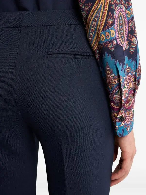 Etro Cropped Tailored Trousers - Black
