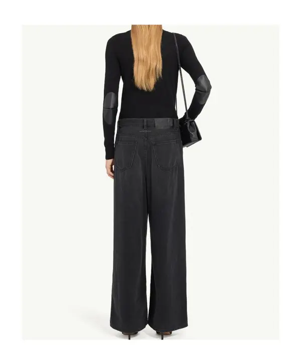 MAISON MARGIELA Wide Leg Jeans - Black