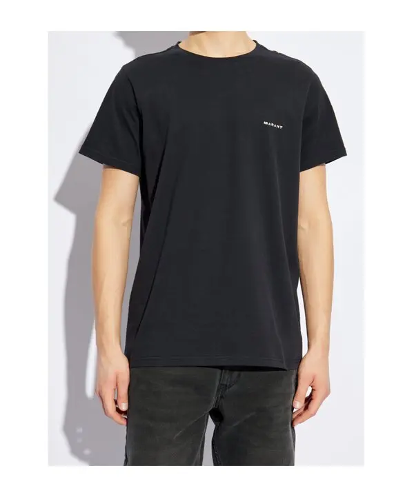 Isabel Marant Étoile Zafferh Logo T-shirt - Black