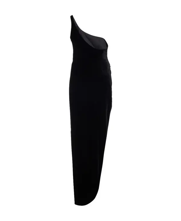 Alessandra Rich One-shoulder Gown With Split Detail