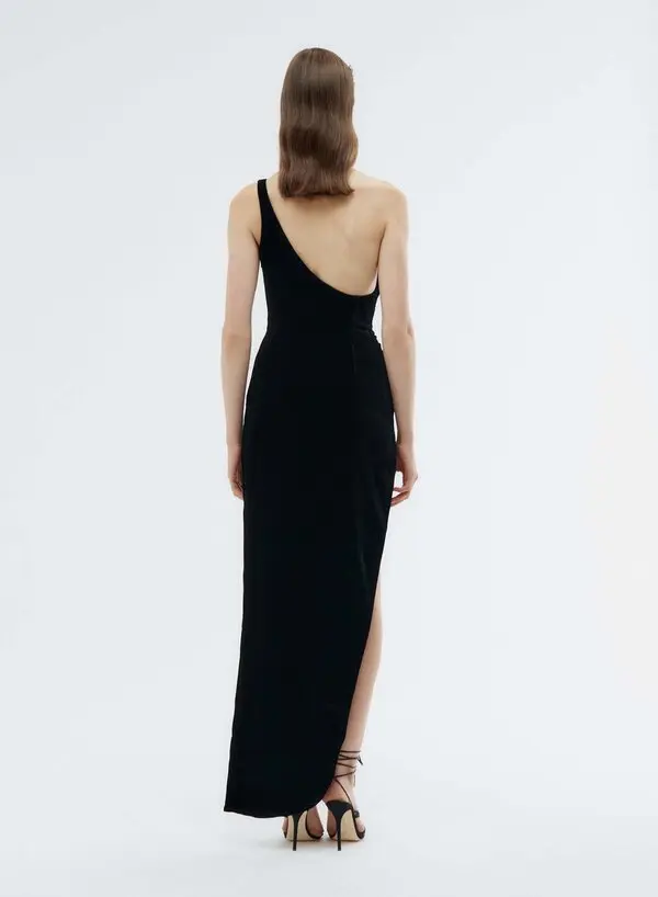 Alessandra Rich One-shoulder Gown With Split Detail