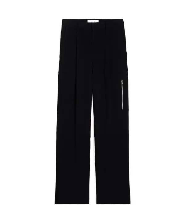 Ami Wide-leg Pants - Black
