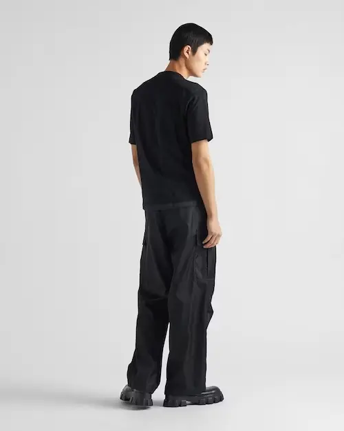 Prada Logo Patch Crewneck T-shirt