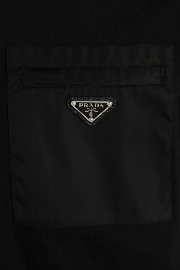 Prada Logo Patch Pocket T-shirt - Black