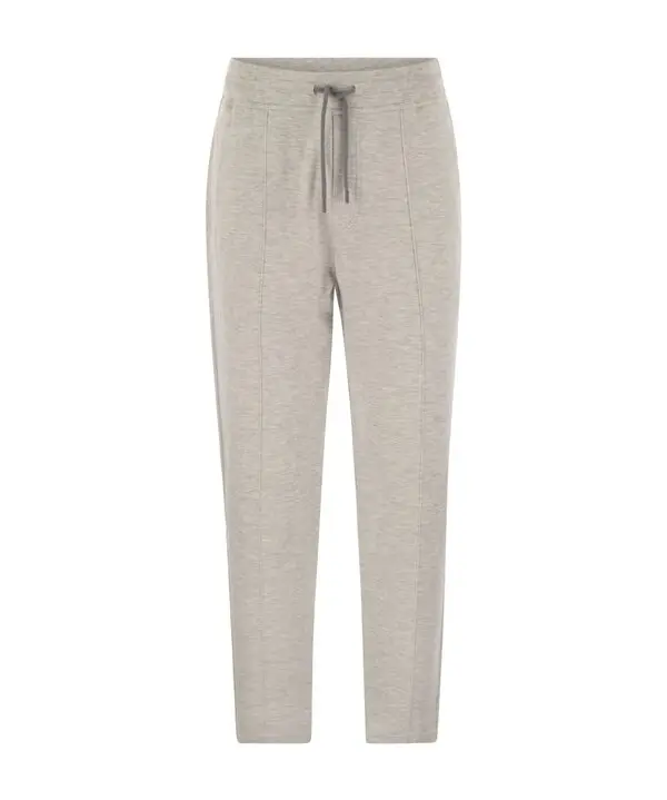 Brunello Cucinelli Drawstring Fleece Trousers - Grey