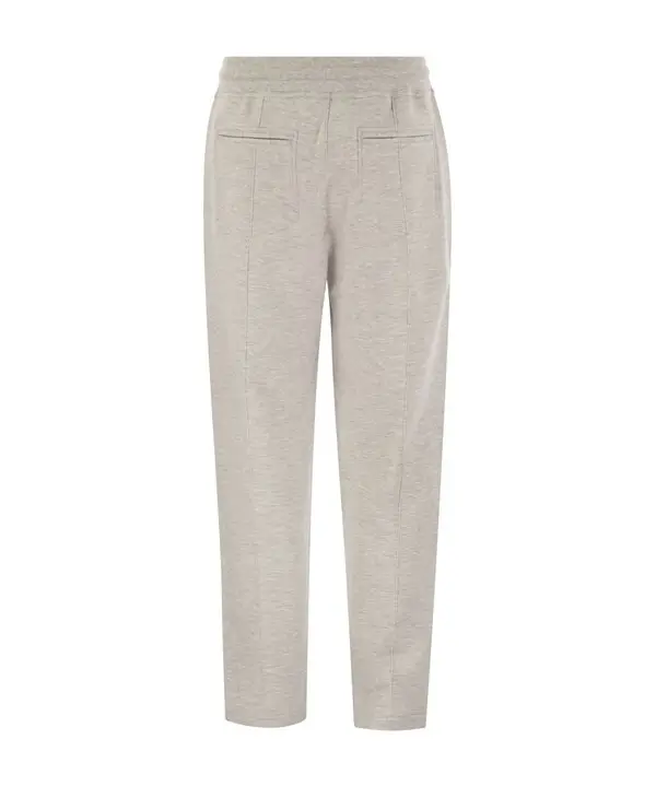 Brunello Cucinelli Drawstring Fleece Trousers - Grey