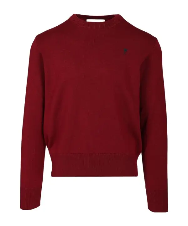 AMI Paris De Coeur Embroidered Crewneck Jumper