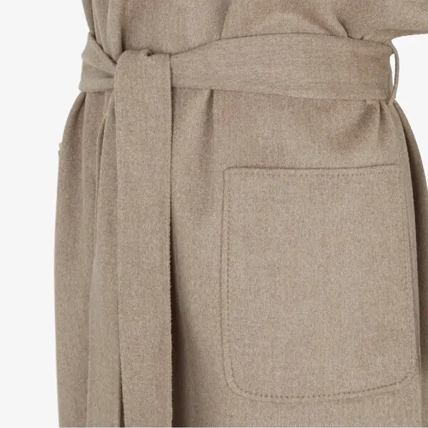 Fendi Short Sleeved V-neck Belted Coat