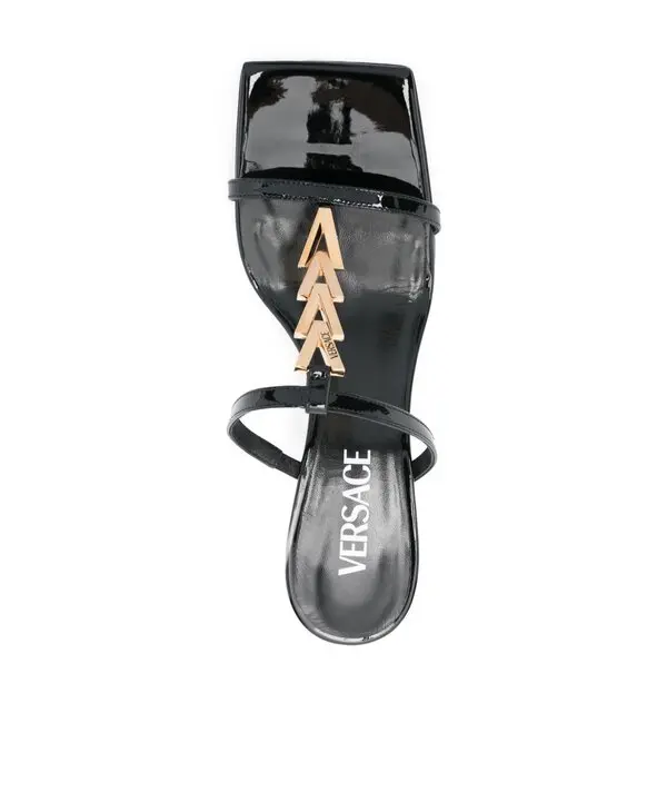 Versace Open-toe Sandals With Logo Detail