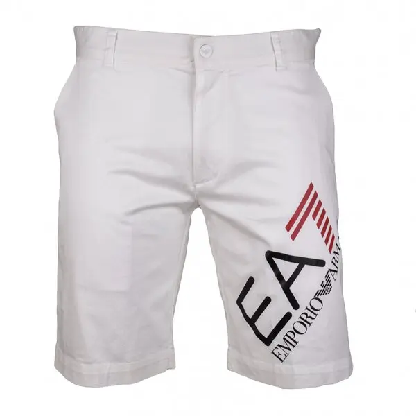EA7 Belt-loop Shorts With Logo Detail
