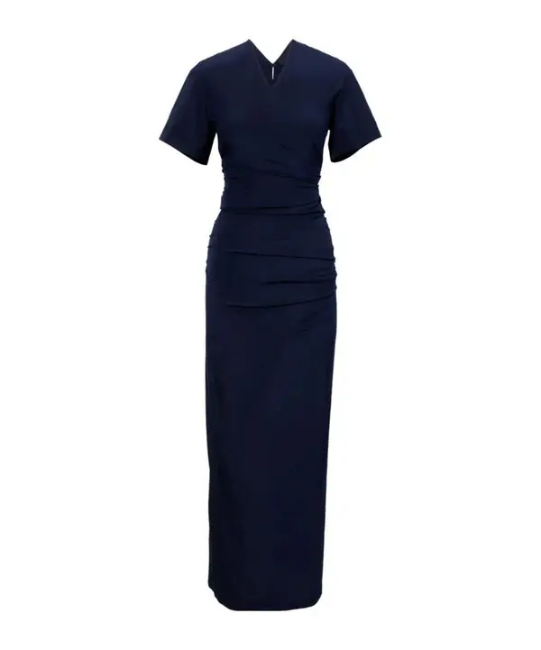 Proenza Schouler Sidney V-neck Short-sleeve Maxi Dress
