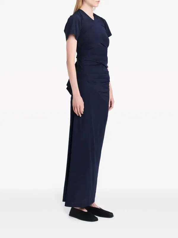 Proenza Schouler Sidney V-neck Short-sleeve Maxi Dress