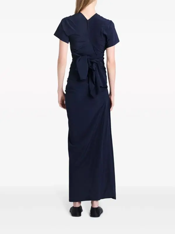 Proenza Schouler Sidney V-neck Short-sleeve Maxi Dress