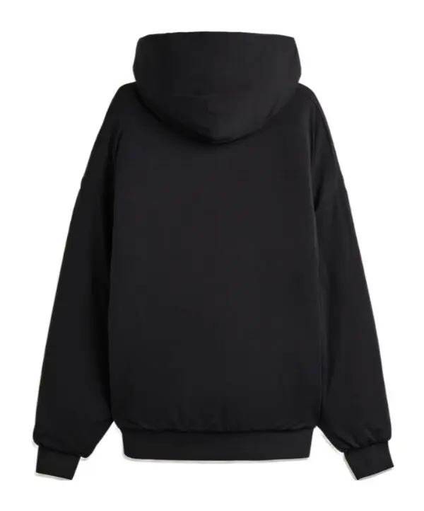 Y3 Padded Hoodie With Ribbed Trim