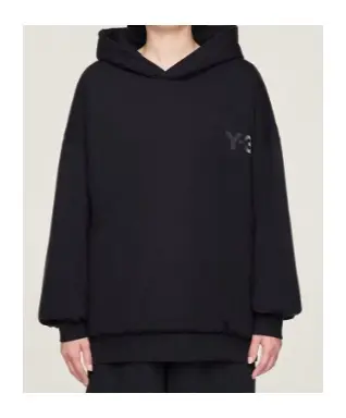 Y3 Padded Hoodie With Ribbed Trim