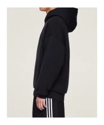 Y3 Padded Hoodie With Ribbed Trim
