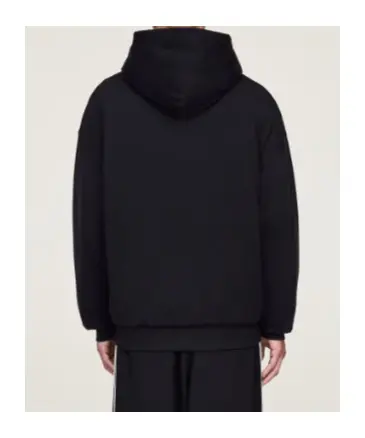 Y3 Padded Hoodie With Ribbed Trim