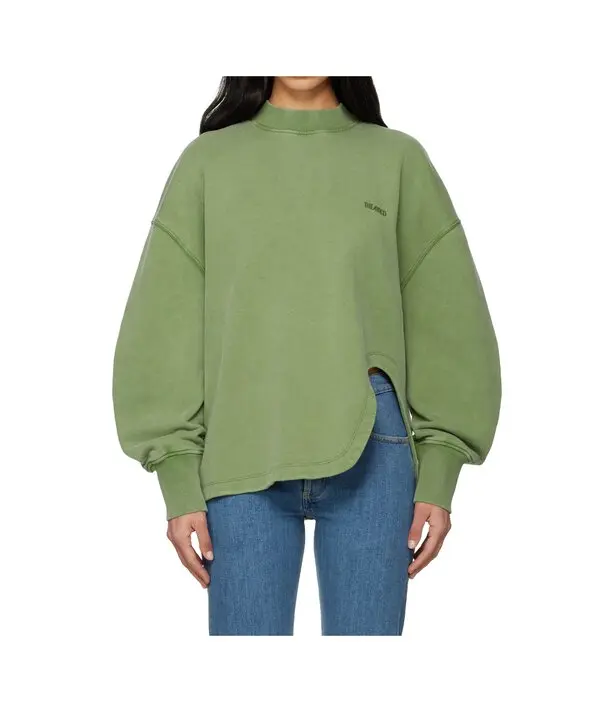 Attico Crew Neck Fleece Sweatshirt - Green