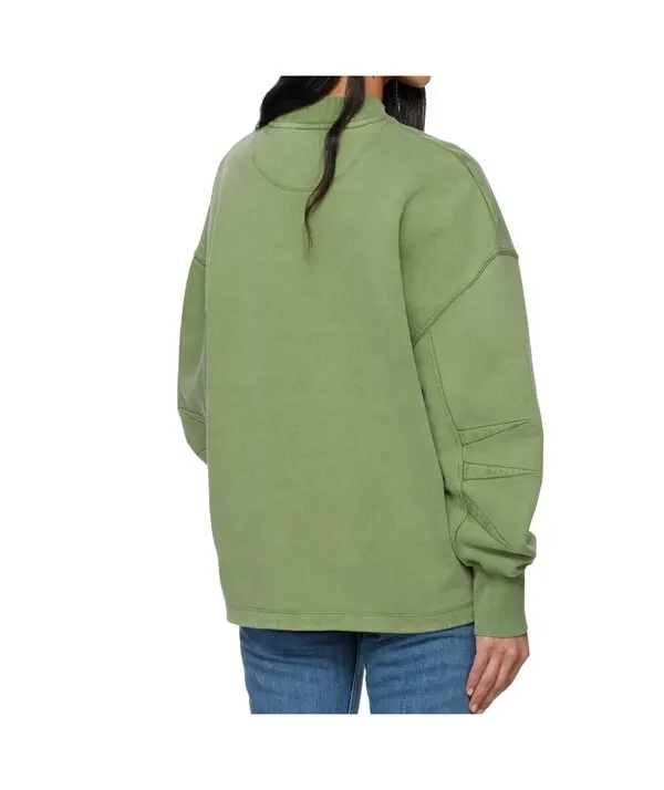 Attico Crewneck Fleece Sweatshirt