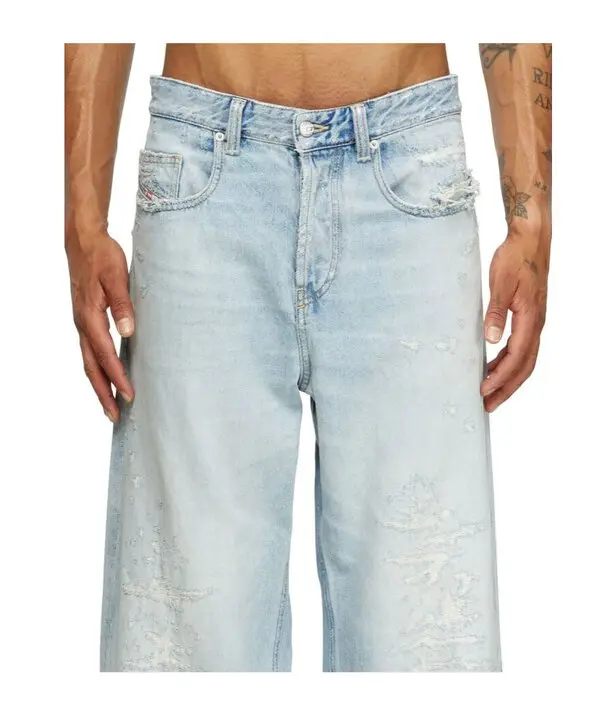 DIESEL® 2001 D-macro Relaxed Jeans - Light Blue