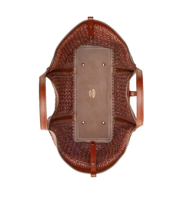 TOD'S Raffia Shoulder Bag