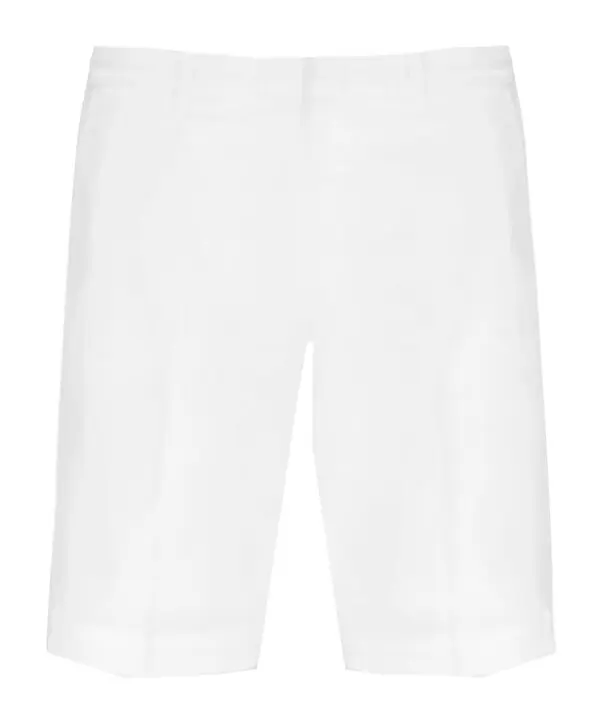 FAY Plain Stretched Bermuda Shorts - White