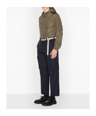 Dior Embroidered Logo Hooded Jacket - Brown