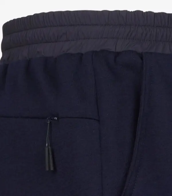 Sease Drawstring Tapered Leg Trousers With Zippered Pockets - Black
