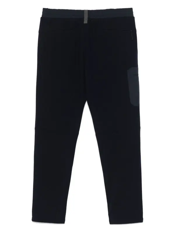 Sease Drawstring Tapered Leg Trousers With Zippered Pockets - Black