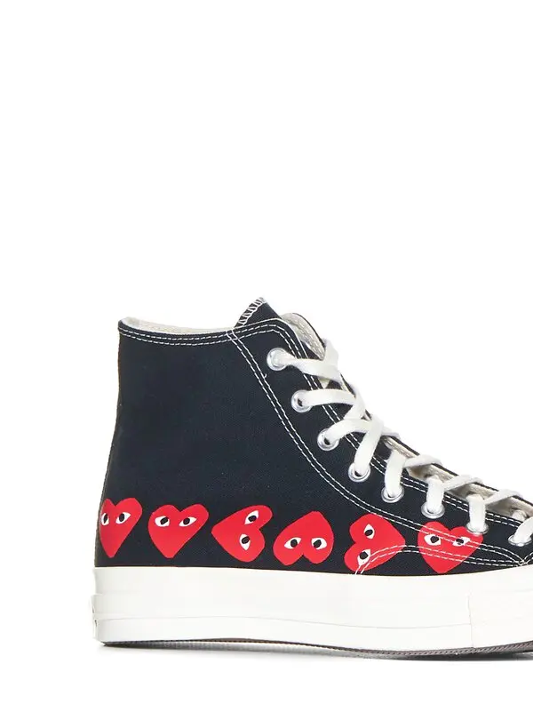 Comme Des Garçons X Converse High Top Sneakers