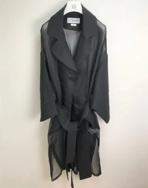 Loewe Organdy Oversize Belted Coat