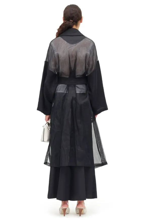 Loewe Organdy Oversize Belted Coat