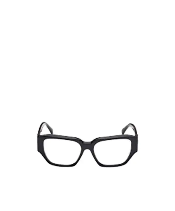 Max Mara Rectangle Full Rim Eyeglasses - Black
