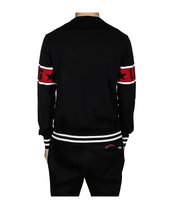 Dolce & Gabbana Round Neck Panda Print Sweater