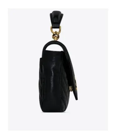 Saint Laurent College Mini Chain Bag - Black